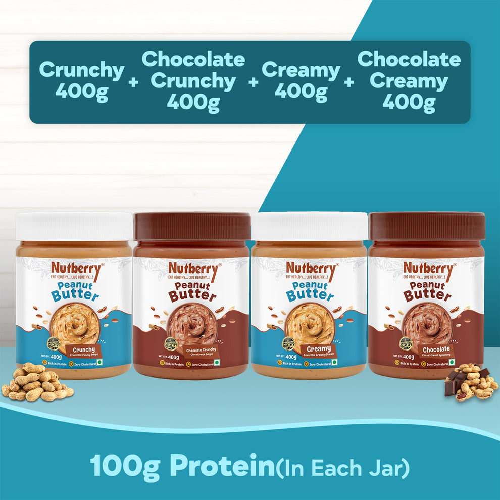 400G-CREAMY+CRUNCHY+CHOCO CREAMY+CHOCO CRUNCHY – NUTBERRY